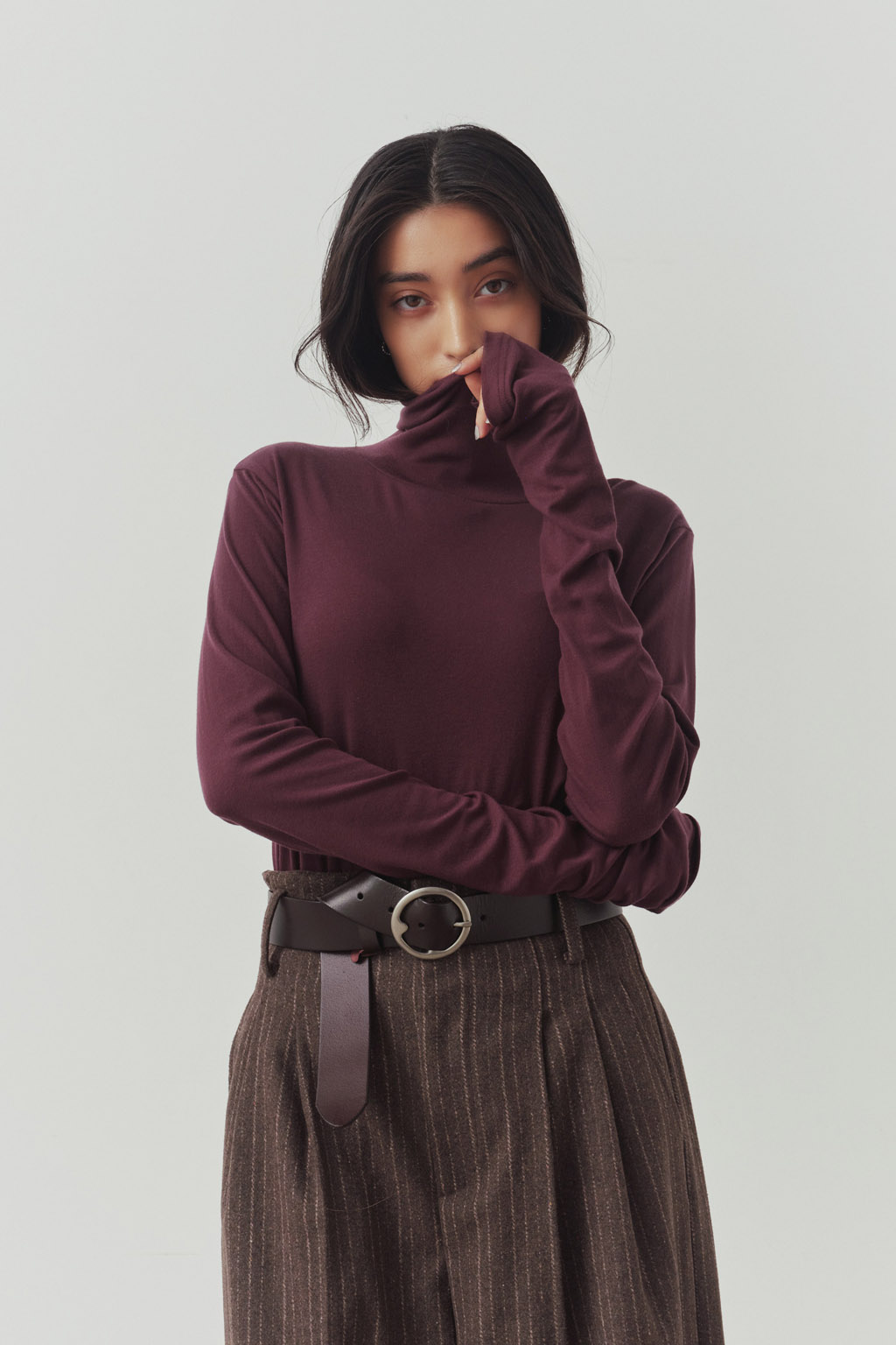Basic Turtle Neck Long Sleeve Tee | ALEXIA STAM|ジャンパー Basic Turtle Neck Long Sleeve Tee | ALEXIA STAM|ジャンパー